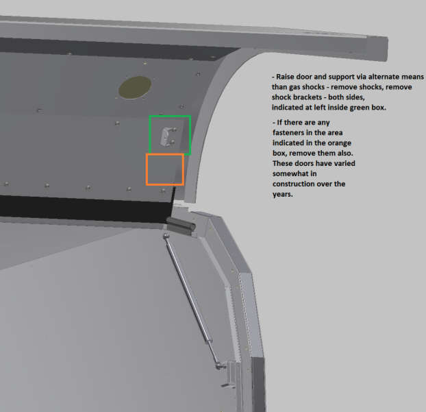 How to remove and replace my Pando 2.0/3.0 rear galley door upper hinge ...